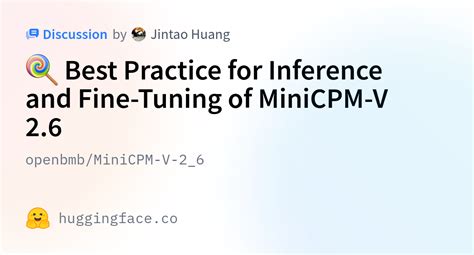 Openbmbminicpm V 26 · 🍭 Best Practice For Inference And Fine Tuning