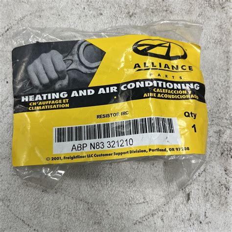 Freightliner Blower Resistor With 4 Terminals 12v 2601341 Abp N83 321210