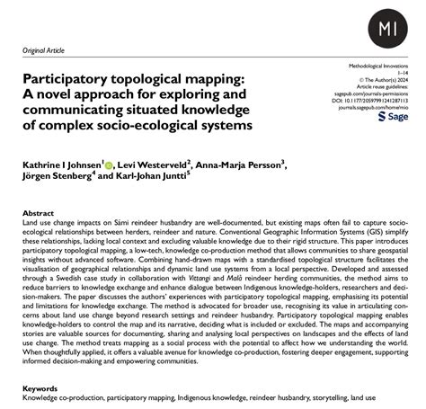 participatory topological mapping a novel approach for exploring and