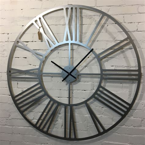 Большие настенные часы 1 2 метра из нержавейки Loft дизайн Большие настенные часы Настенные