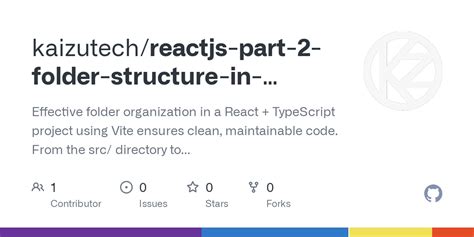 Github Kaizutechreactjs Part 2 Folder Structure In React Typescript