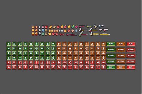 2D Game GUI 10 By Yurakr TheHungryJPEG