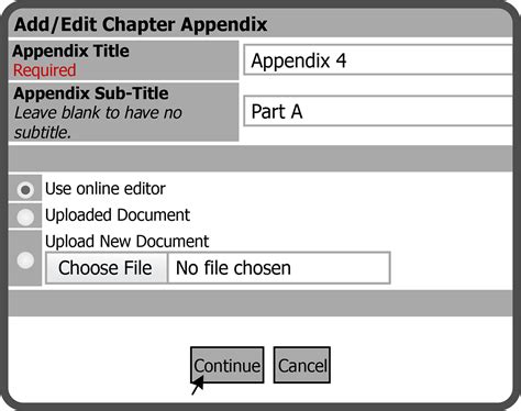 Add Volume Appendix