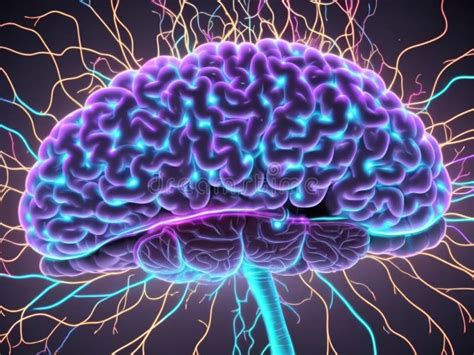 The Lighting Brain Digital Illustration Showcases A Fascinating Blend