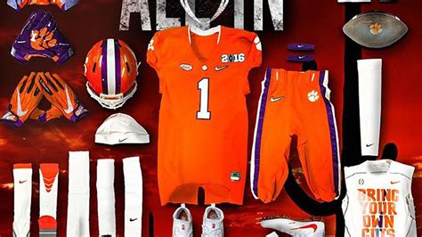 National Championship Uniforms Revealed With Clemson In Head To Toe
