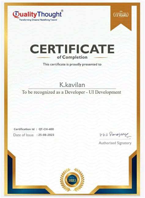 Kavilan K On Linkedin 🏆🎊🎉😇i Have Complete In My Ui Development