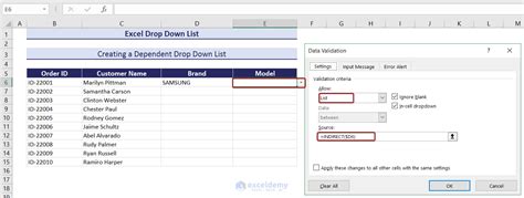 excel drop down lists create edit remove filter protect exceldemy