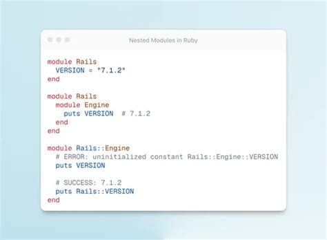 Nested Modules In Ruby
