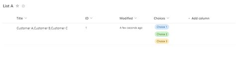 Update A Multiple Choice Column Power Platform Community