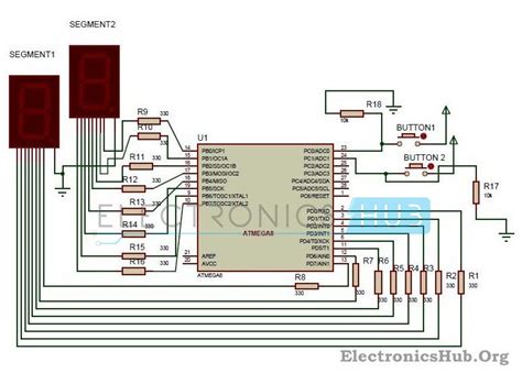 Up Down Counter Circuit Diagram