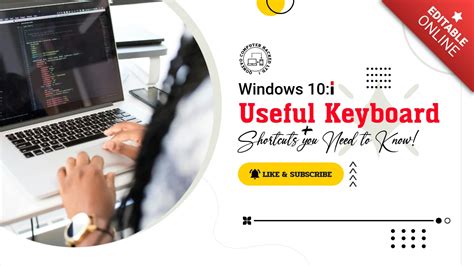 computer tricks and hacking youtube thumbnail post design template