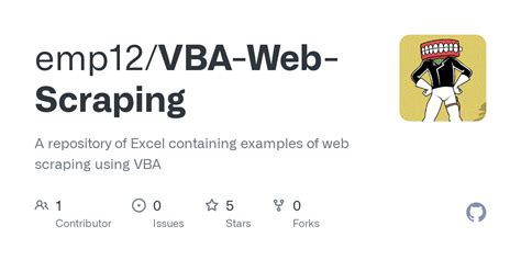 Github Emp12vba Web Scraping A Repository Of Excel Containing Examples Of Web Scraping Using Vba
