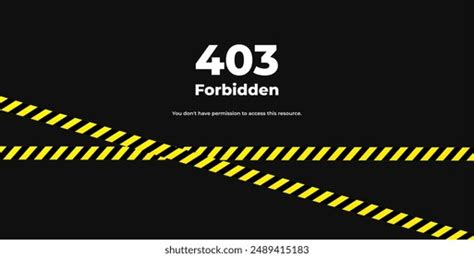 403 Forbidden Error Page Vector Layout Stock Vector Royalty Free 2489415183 Shutterstock