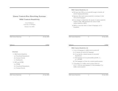 Linear Context Free Rewriting Systems Mild Context Sensitivity