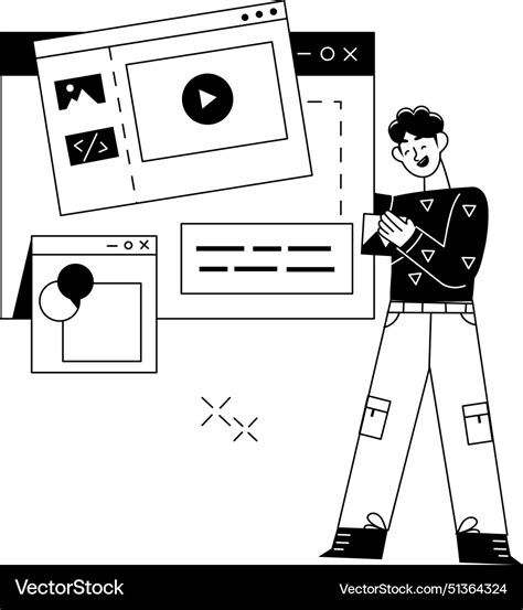 Frontend Developer Royalty Free Vector Image Vectorstock