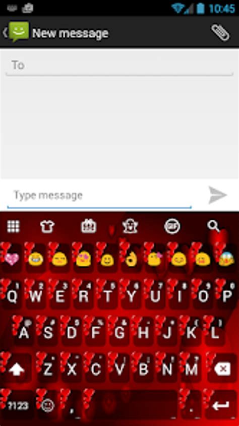 Android 용 Emoji Keyboard Valentine Red 2 다운로드