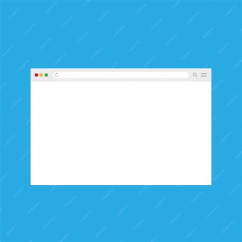 Premium Vector Browser Window Icon Web Window Screen Internet Empty