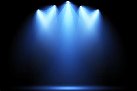 벡터 스포트라이트 장면 조명 효과 광선 조명 효과 벡터 일러스트 레이 션 프리미엄 벡터