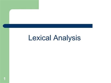 token pattern and lexeme pdf