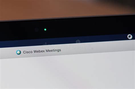 Cisco Webex Meeting Homepage Editorial Stock Image Image Of Name Gadget 177261199