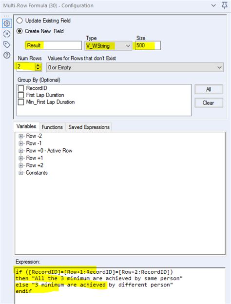Minimum For Different Columns Alteryx Community