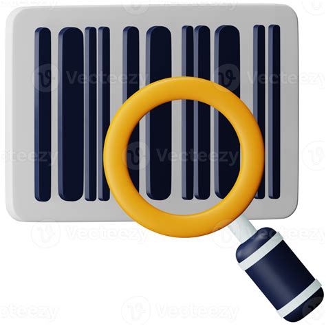 Barcode 3d Rendering Isometric Icon 13363824 Png