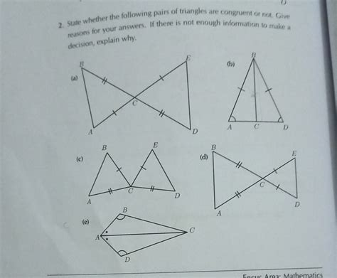 solved state whether the following pairs of triangles are