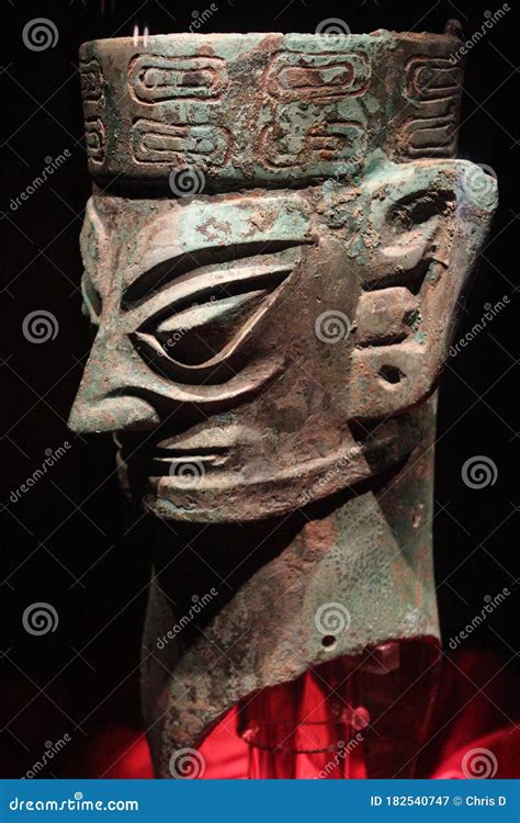 Bronze Mask Of Jinsha Site Editorial Photography Image Of Chinas