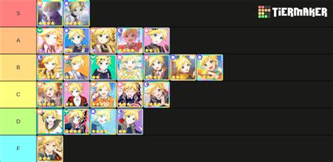Kagamine Len Cards Project Sekai Tier List Community Rankings Tiermaker