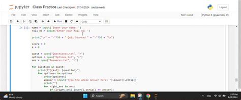 rehman khan on linkedin pythonprogramming filehandling loops quizapp projectbasedlearning…