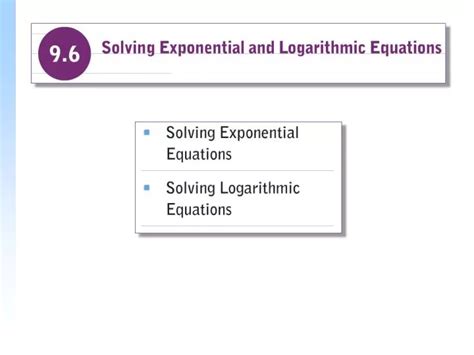 PPT Solving Exponential Equations PowerPoint Presentation Free Download ID