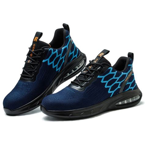Veiligheidsschoenen Werkschoenen Schoenen Met Stalen Neus┃orion Blue Rona Shoes