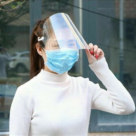 Hlonk Safety Full Face Shield Clear Flip Up Visor Shop Industry Dental