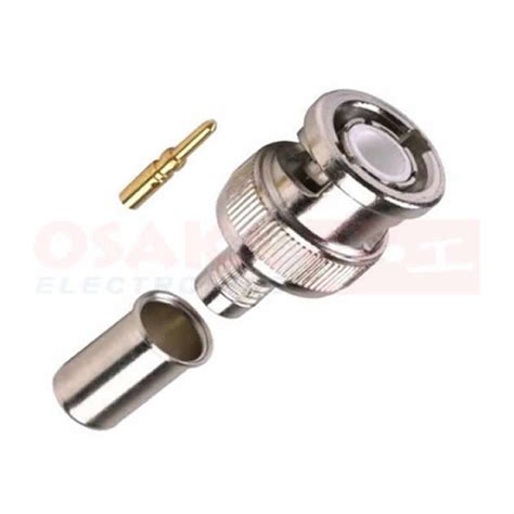Conector Bnc A Rg 6 De Ponchar Osaka Electronics