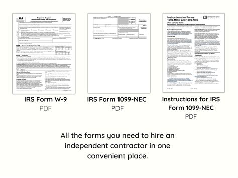 Independent Contractor Agreement 1099 Contract Template 1099 Etsy