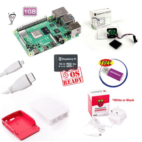 Official Case For Raspberry Pi 4b Redwhite