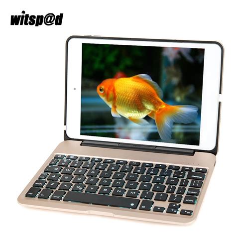 Witsp D Mini Bluetooth Keyboards For Ipad Mini 4 Keyboard Case With Backlit Slim Aluminum
