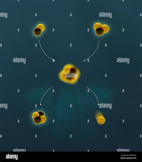 Nuclear Fusion Reaction Illustration Nuclear Fusion Combines Two
