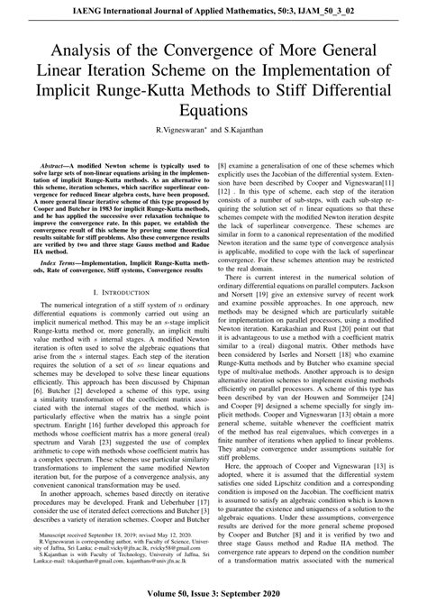 pdf analysis of the convergence of more general linear iteration
