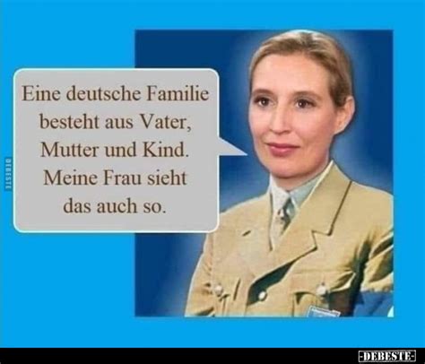 Eine Deutsche Familie Besteht Aus Vater Mutter Und Kind Meine Frau