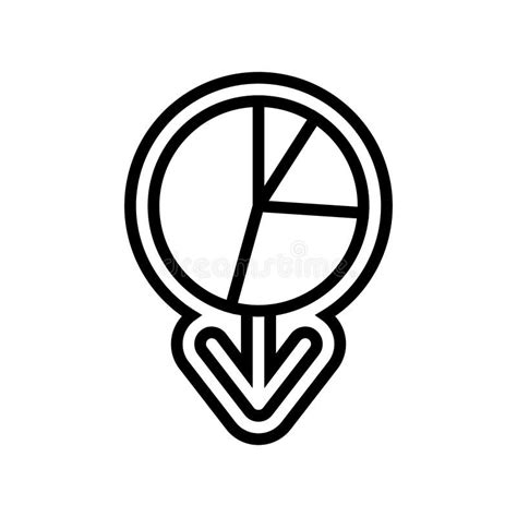 Diagram Loading Statistical Data Line Icon Vector Illustration Stock Vector Illustration Of