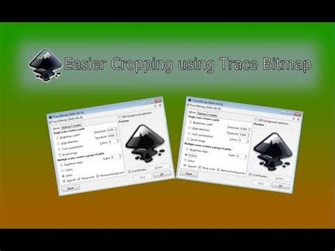 Inkscape Easier Cropping Method Trace Bitmap Youtube Bitmap Tracing Method