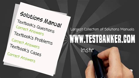 solution manual for textbooks