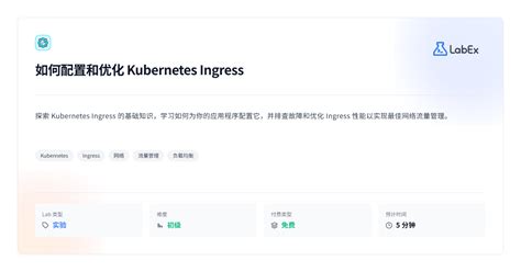 如何配置和优化 Kubernetes Ingress Labex