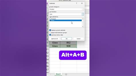 How To Calculate The Subtotal And Grand Total Excelshorts Exceltips Exceltricks