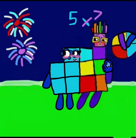 Numberblock 5 And 7 By Lucybluefive On Deviantart