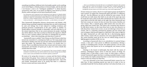 On The Meaning Of Sex Thoughts About The New Definition Of Woman By