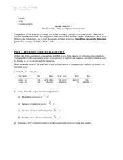 Problem Set Fall Docx Quantitative Analysis II Fall Instructor Harold Stolper