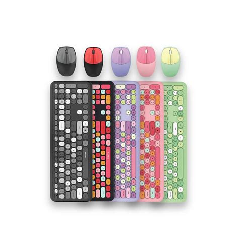 Mofii 666 Mixed Color Keycap 2 4ghz Wireless Keyboard And Mouse Combo