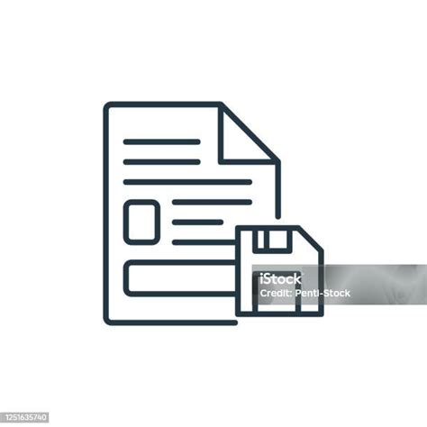 벡터 아이콘을 저장합니다 편집 가능한 스트로크를 저장합니다 웹 및 모바일 앱 로고 인쇄 매체에 사용할 선형 기호를 저장합니다 얇은 선 그림 벡터 격리 된 윤곽선 도면입니다